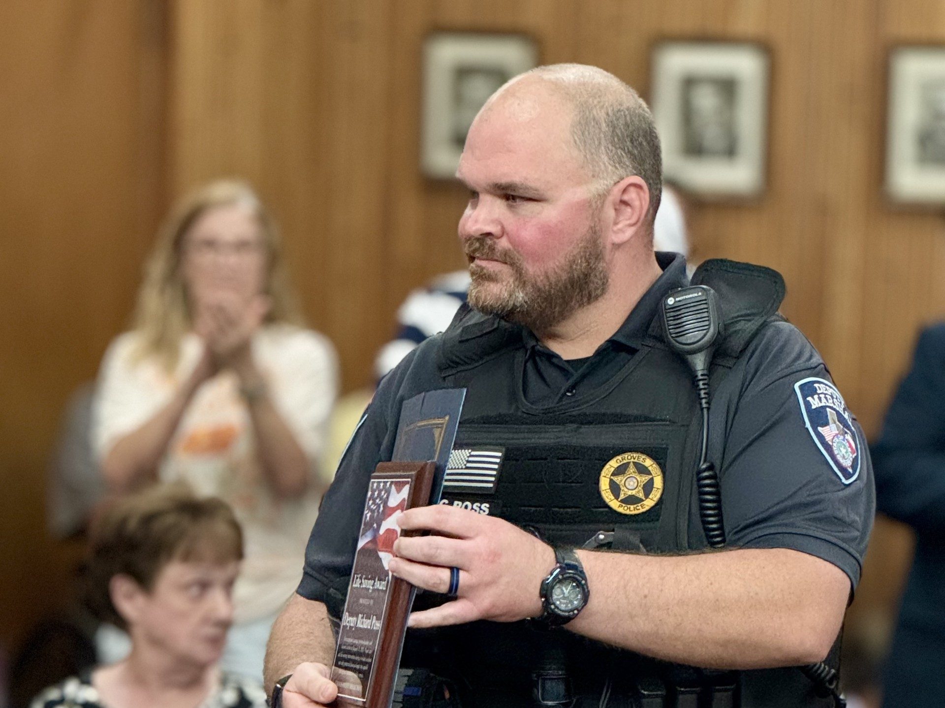 Groves Police officer recognized with Life Saving Award | Port Arthur News